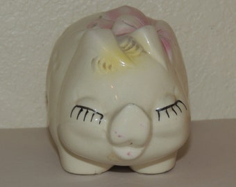 Piggy Bank in Green and Copper Made to Order