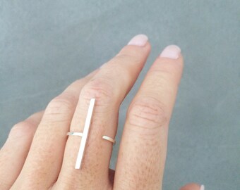 unique womens wedding rings edgy statement sterling by LolaAndCash