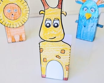 Printable Papercraft Pack Toys Robots Dinosaurs and more