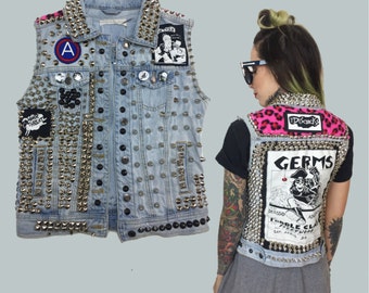 Punk rock jacket | Etsy
