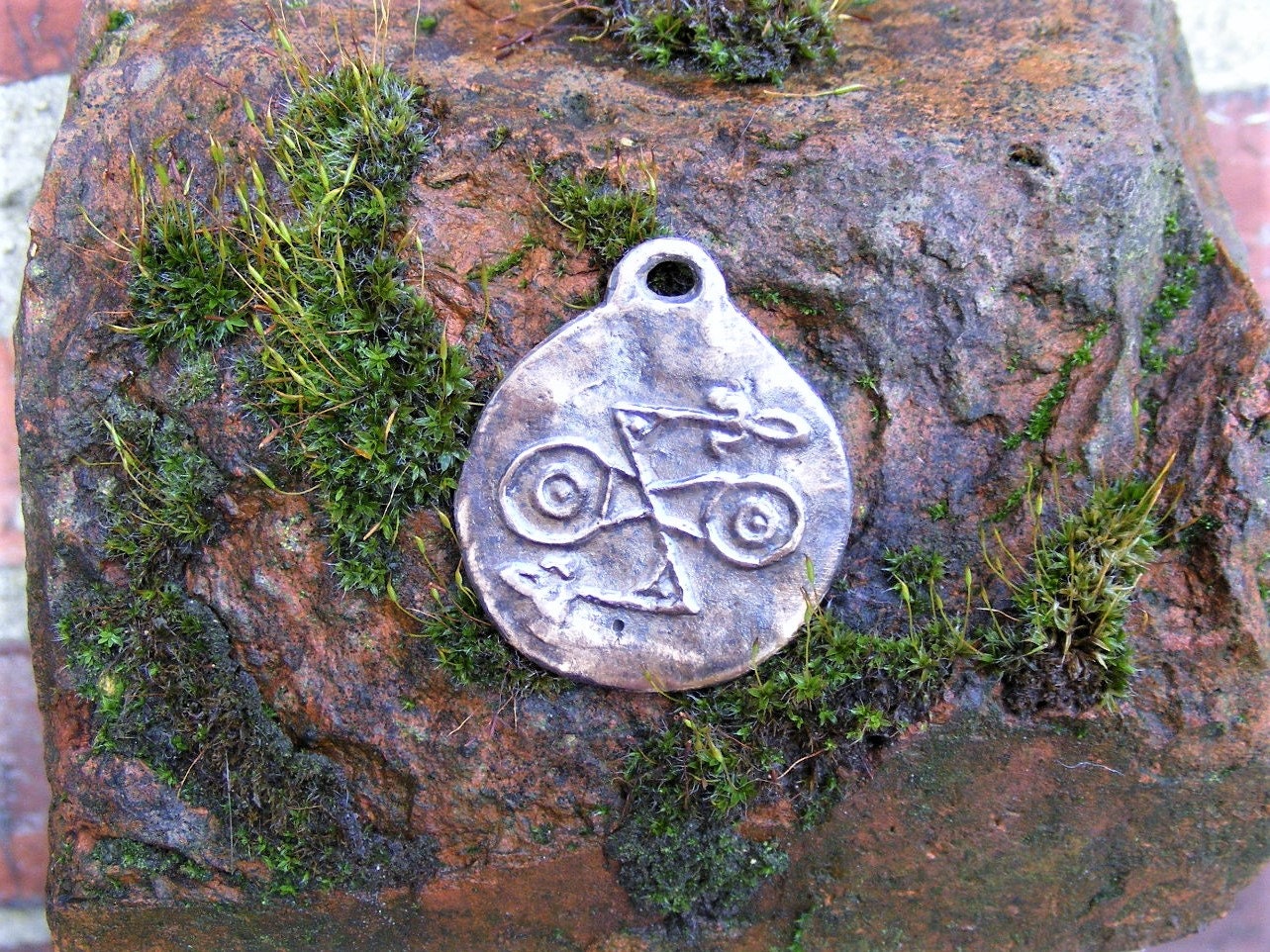 Scottish Pictish Double-disk Z-Rod Bronze by GreenManJewellery