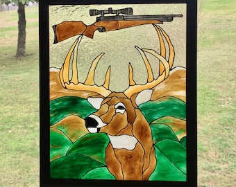 Stained glass deer | Etsy