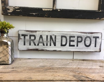 Train station sign | Etsy