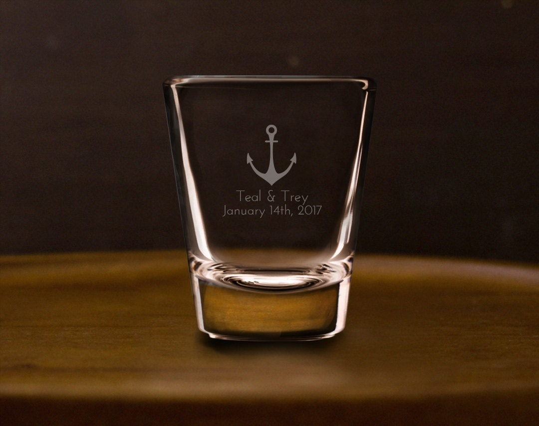 Personalized Wedding Favor Shot Glasses Wedding Favors