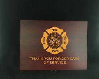 Fireman retirement | Etsy