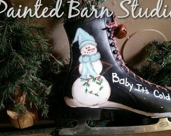 Painted ice skates | Etsy