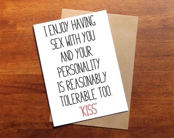 Snarky valentine | Etsy