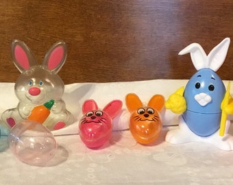 Plastic bunny toy | Etsy
