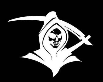 Grim reaper decal | Etsy