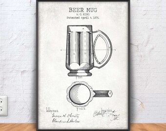 Printable beer mug | Etsy