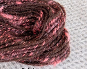 Items similar to Handspun Art Yarn - Super Bulky Plied Yarn - Bluefaced ...
