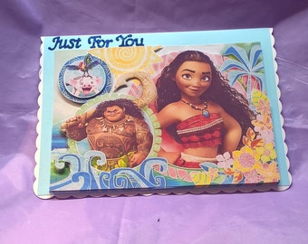 Moana birthday card | Etsy