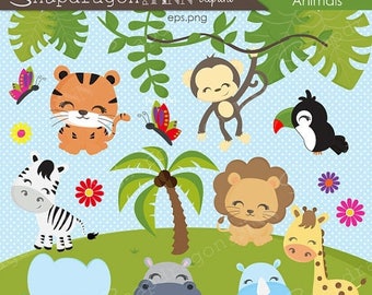 Monkey collage | Etsy