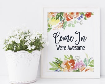 Funny welcome sign | Etsy