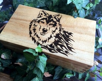 Wood burned wolf | Etsy