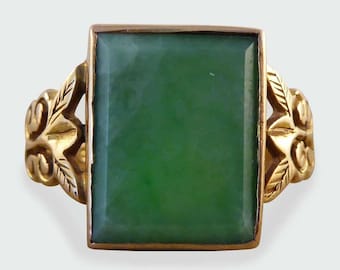 Chinese jade ring | Etsy