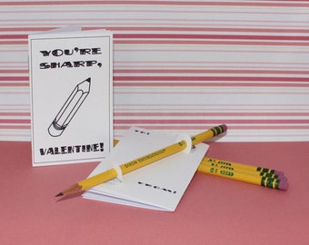 Pencil Valentines Write for Me Pencil Holder Valentine