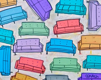 Over the couch art | Etsy