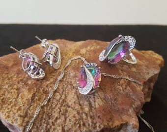 Iridescent crystal | Etsy