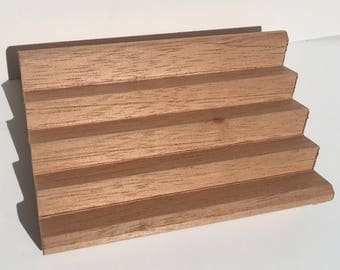 Rectangular Cedar Soap Dish Cross Hash Drainage Design