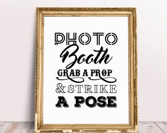 Photo booth signage | Etsy