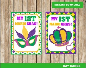 Mardi gras printable | Etsy