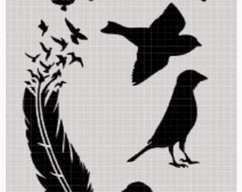 Bird stencils | Etsy