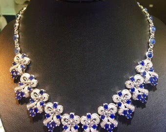 Sapphire blue ribbon | Etsy