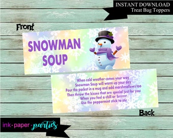 Snowman soup | Etsy