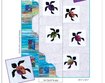 Ocean quilt pattern | Etsy