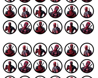 Deadpool cake topper | Etsy