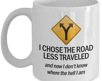 Items similar to Robert Frost Quote - Road less traveled by ...