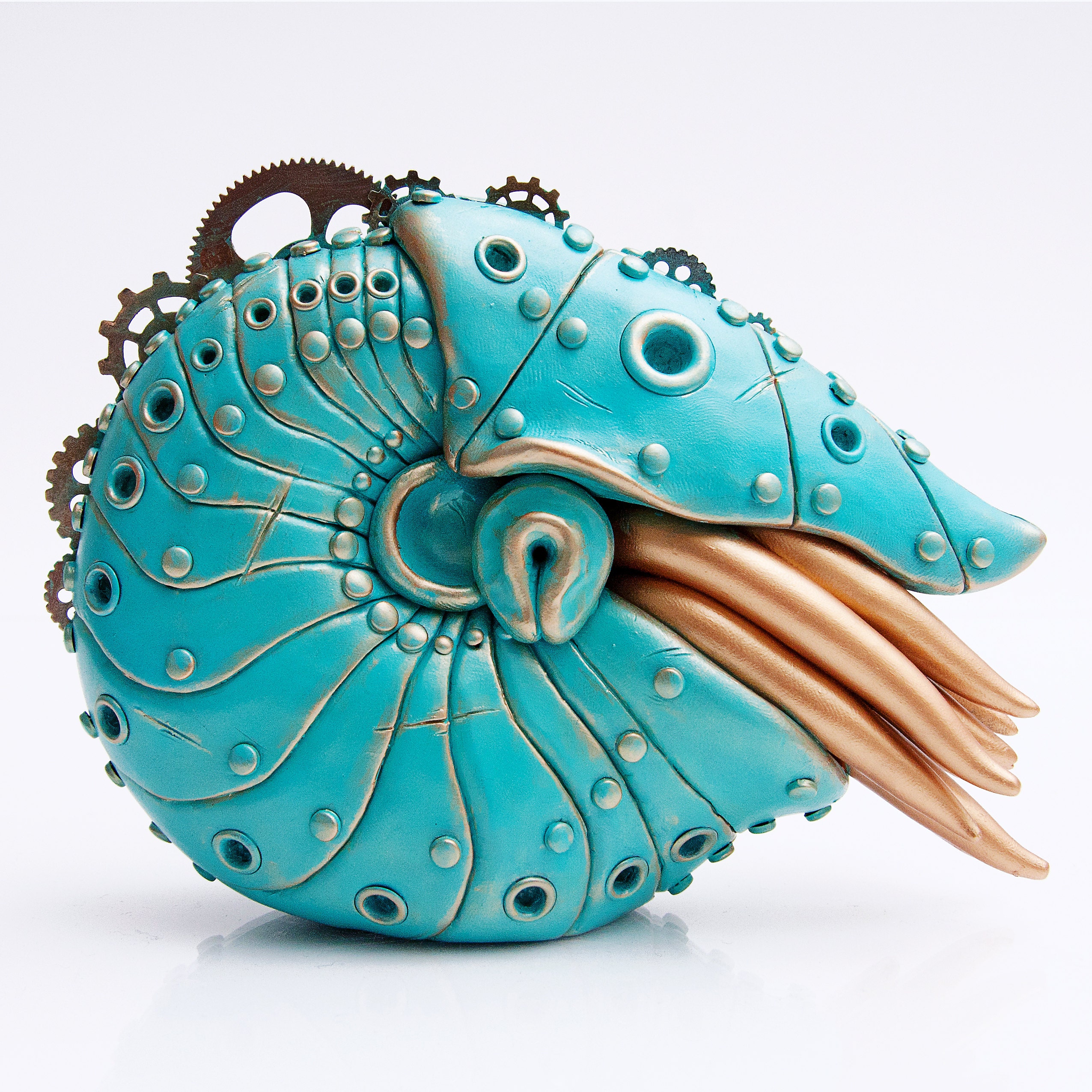 Sculptures of Steampunk Sea Creatures and the by KibyukStudio