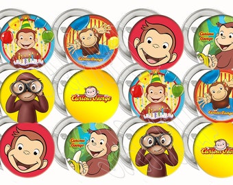Curious george favor | Etsy