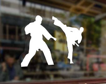 Karate wall decals | Etsy