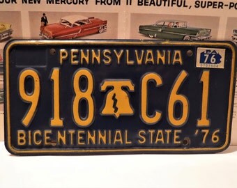 Pa license plate | Etsy