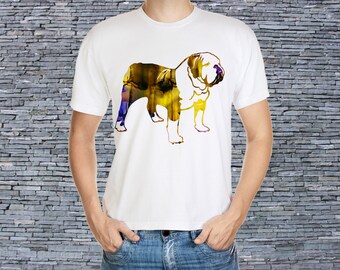Bulldog t shirt | Etsy