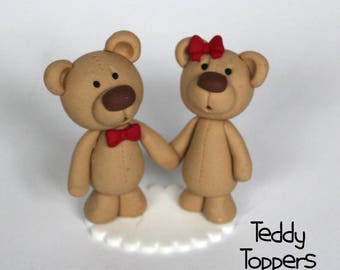 Baby Bear Cake Topper Teddy Bear Baby Shower Pink Bear Cake