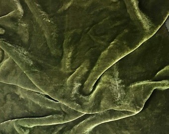Moss green velvet | Etsy