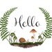 Printable Hello Cards & Postcards Digital Woodland