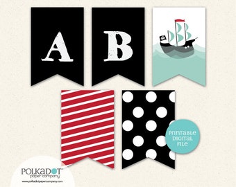 Pirate alphabet | Etsy