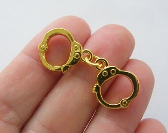 Gold handcuffs | Etsy
