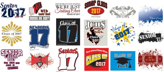 Class of 2017 Senior High School GRADUATION VECTOR GRAPHICS