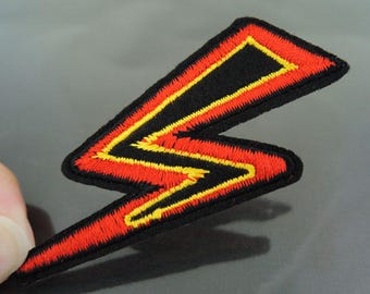 Lightning bolt patch | Etsy
