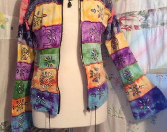 Patchwork hoodie | Etsy