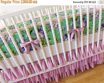 Floral crib bedding | Etsy