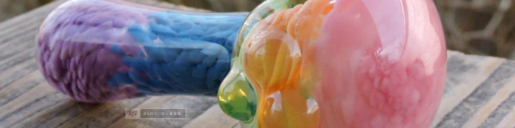 Glow in the Dark Glass Pipes & More by Kind Glass by KindGlass