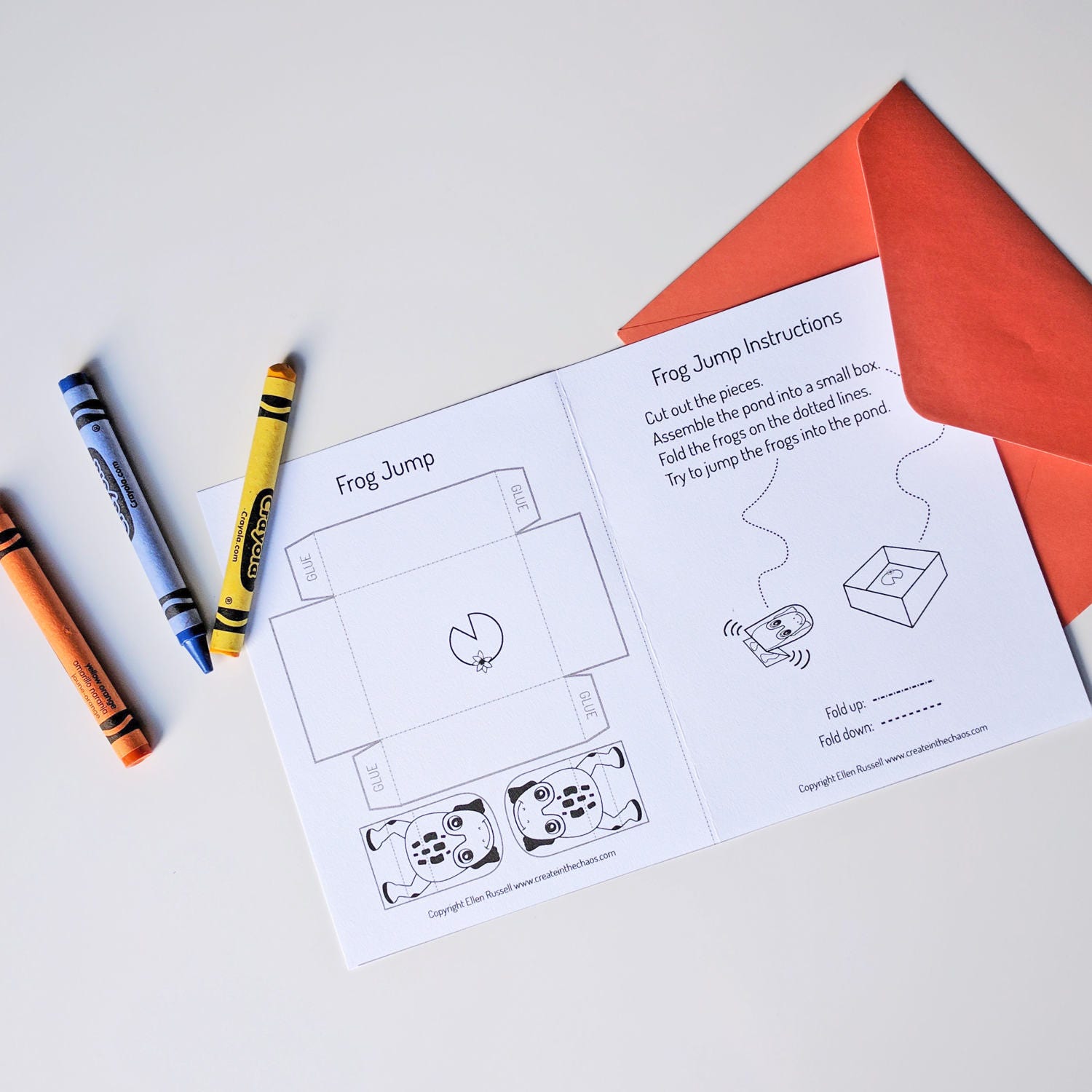 Kids Snail Mail Kit Printable Crafts to Mail