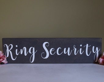Ring security sign | Etsy