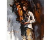 Custom Horse & Pet Portraits & Original Oil by JenBrandonStudio